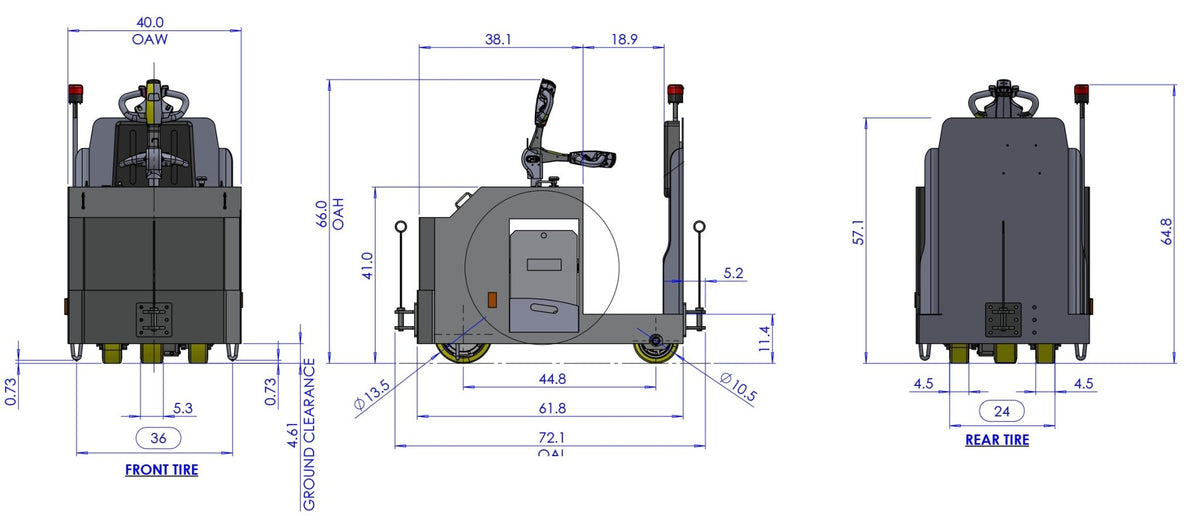 Stand Up Tugger 25,000 lbs Capacity – Superlift Material Handling