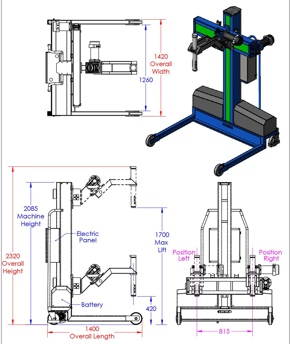 Semi Electric Roll Gripper Lifter – Superlift Material Handling