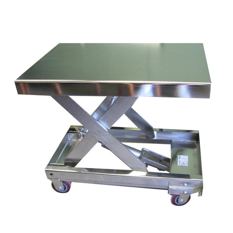 Stainless Steel CleanRoom Portable Lift Tables – Superlift Material ...
