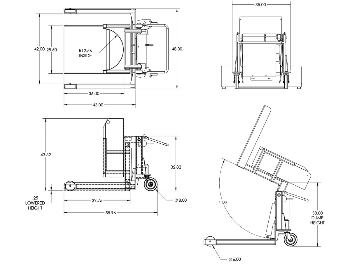 Stainless Steel Portable Tipper/Dumpers – Superlift Material Handling