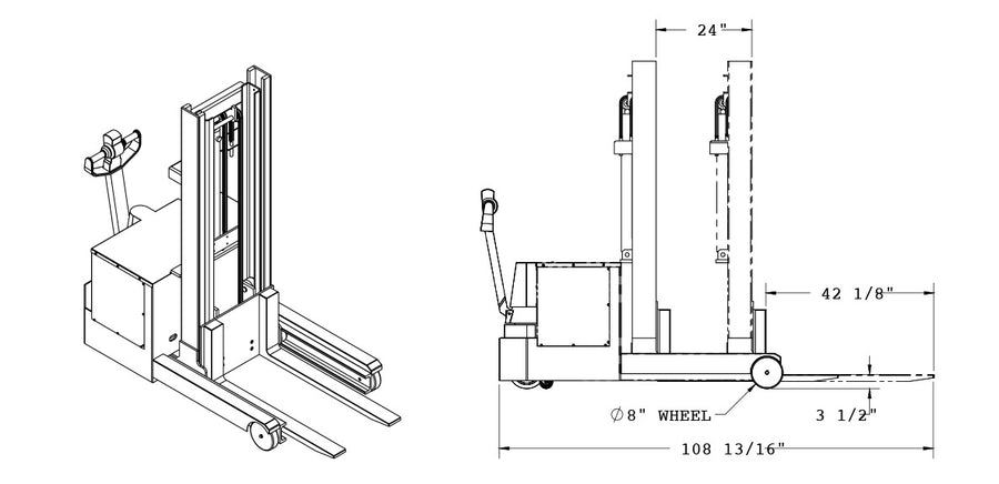 Stainless Steel Reach Truck – Superlift Material Handling